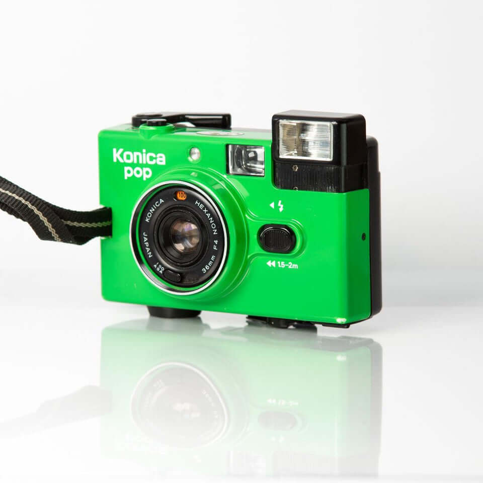 Konica pop green - 35mm film camera – BromureFilm
